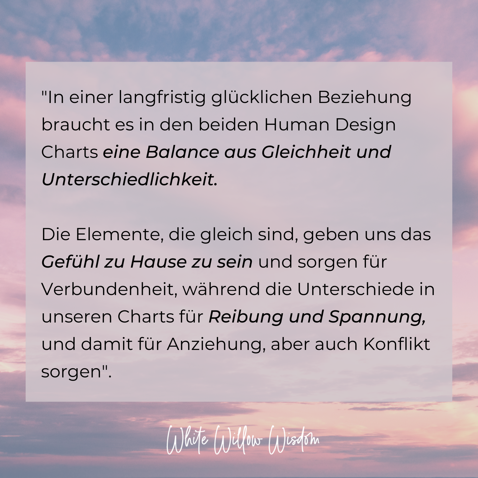 Human Design und die Liebe, Human Design und Beziehungen — White Willow ...