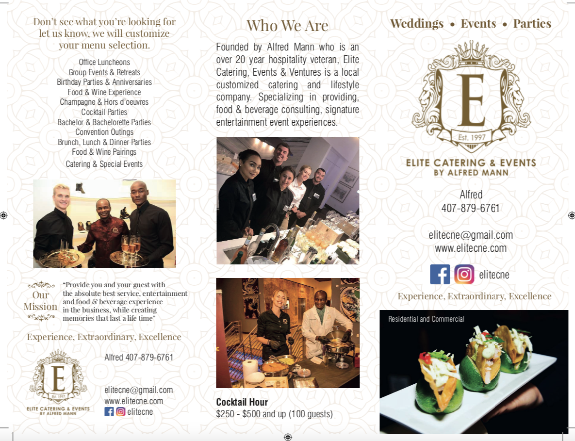 Catering — Elite Catering Events & Venture