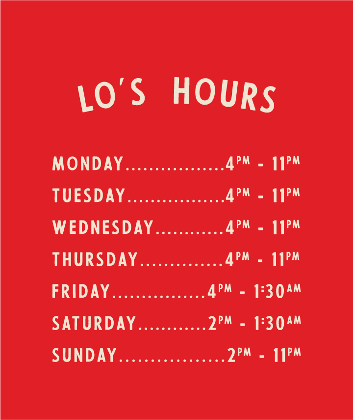 Menu 1 — A Clown Bar for Clown People