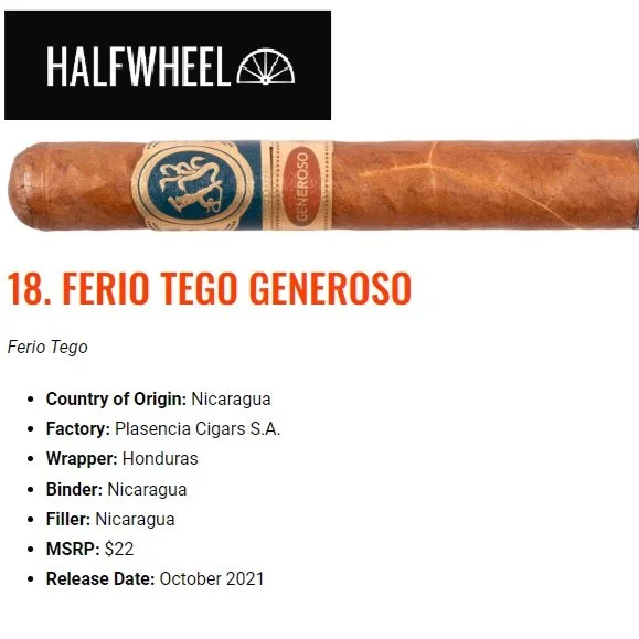 Ferio Tego Generoso makes Halfwheel 2022 Consensus — Ferio Tego