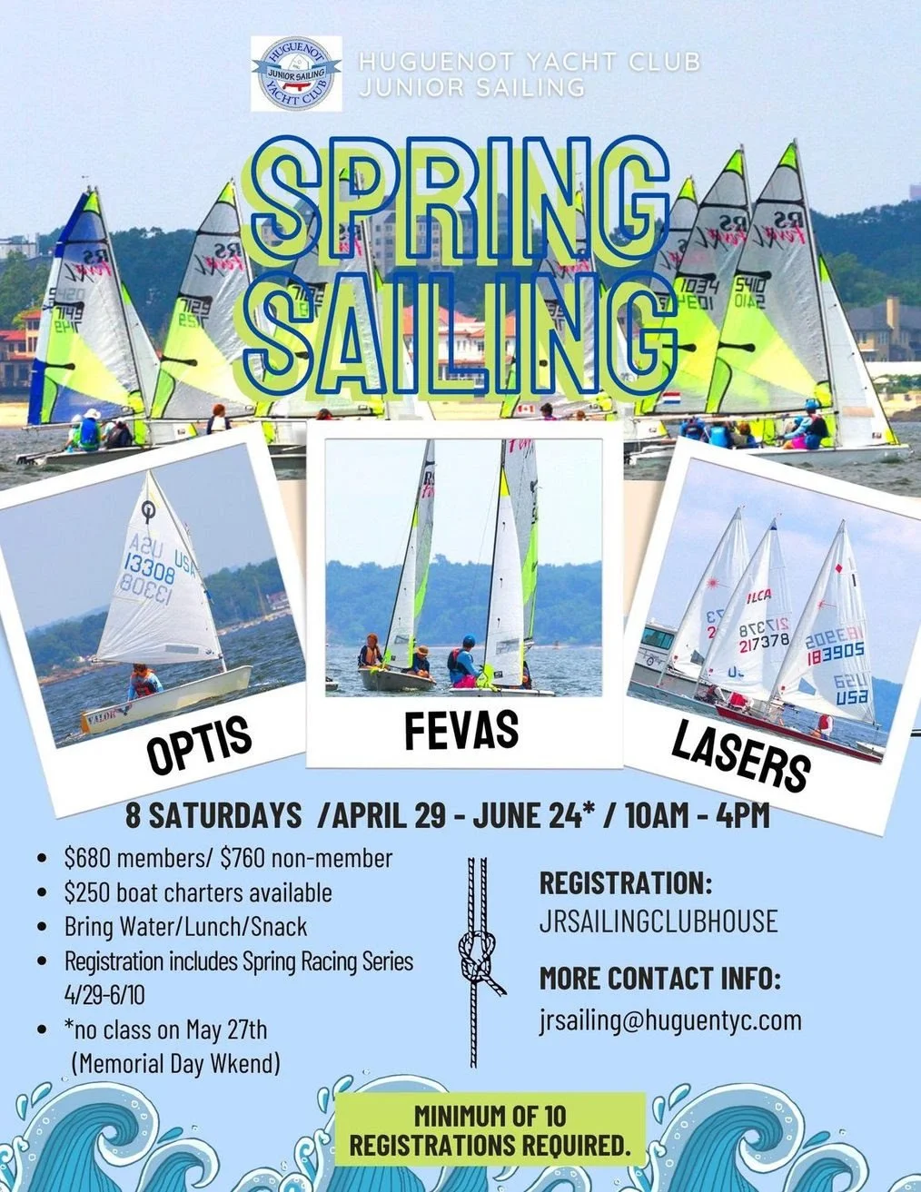 Junior Sailing — Huguenot Yacht Club