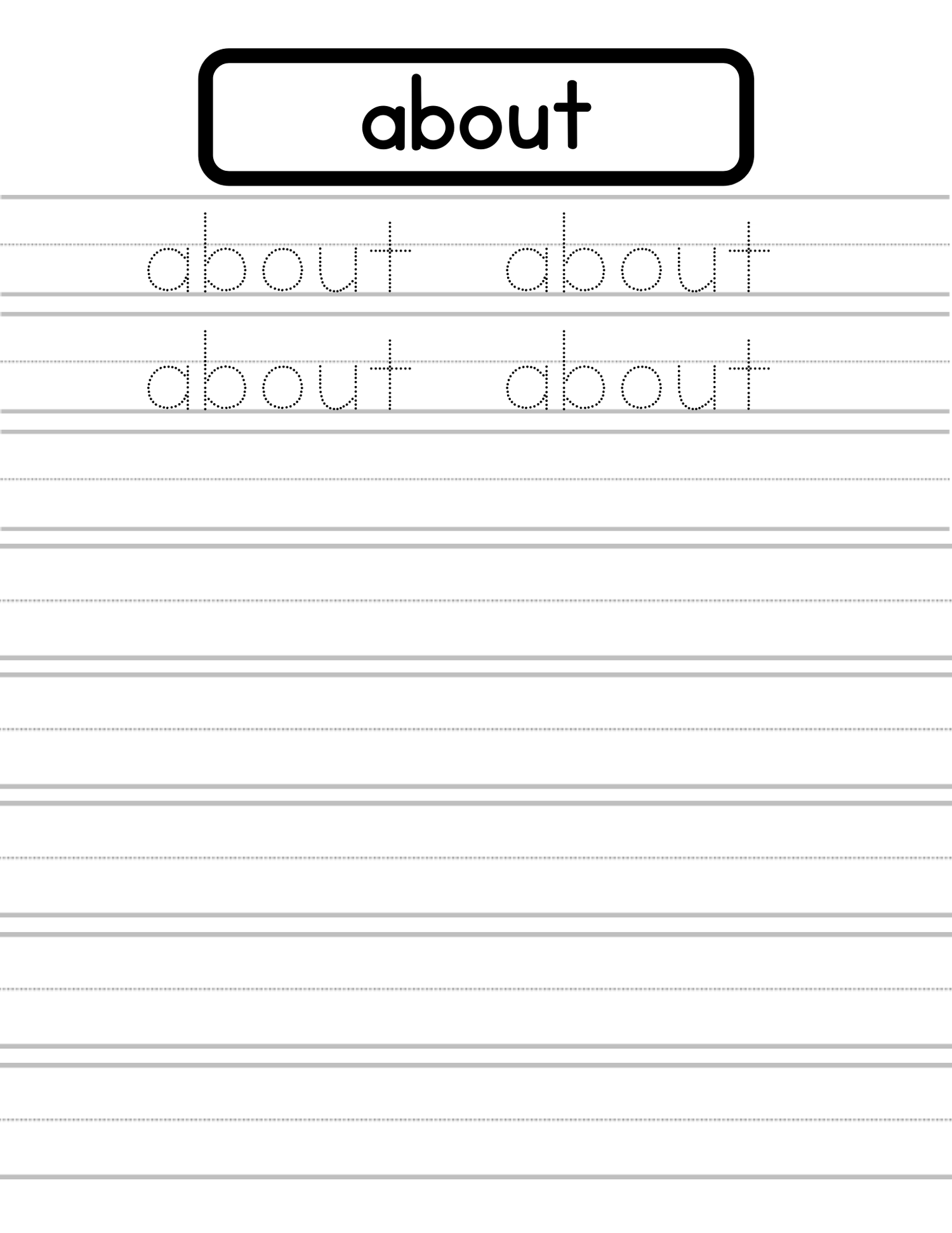 Sight Words Journal — GOATstories