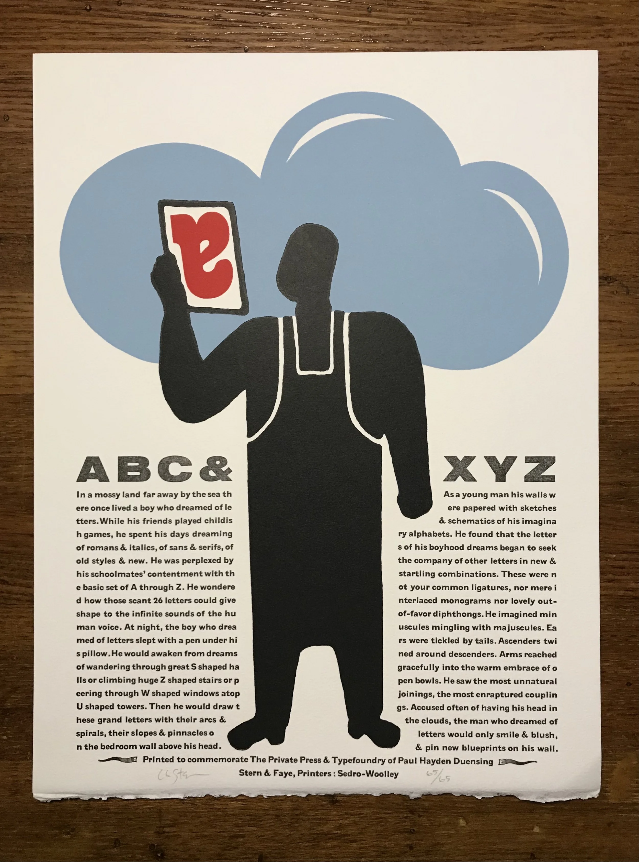 ABC & XYZ Broadside — C.C. Stern Type Foundry