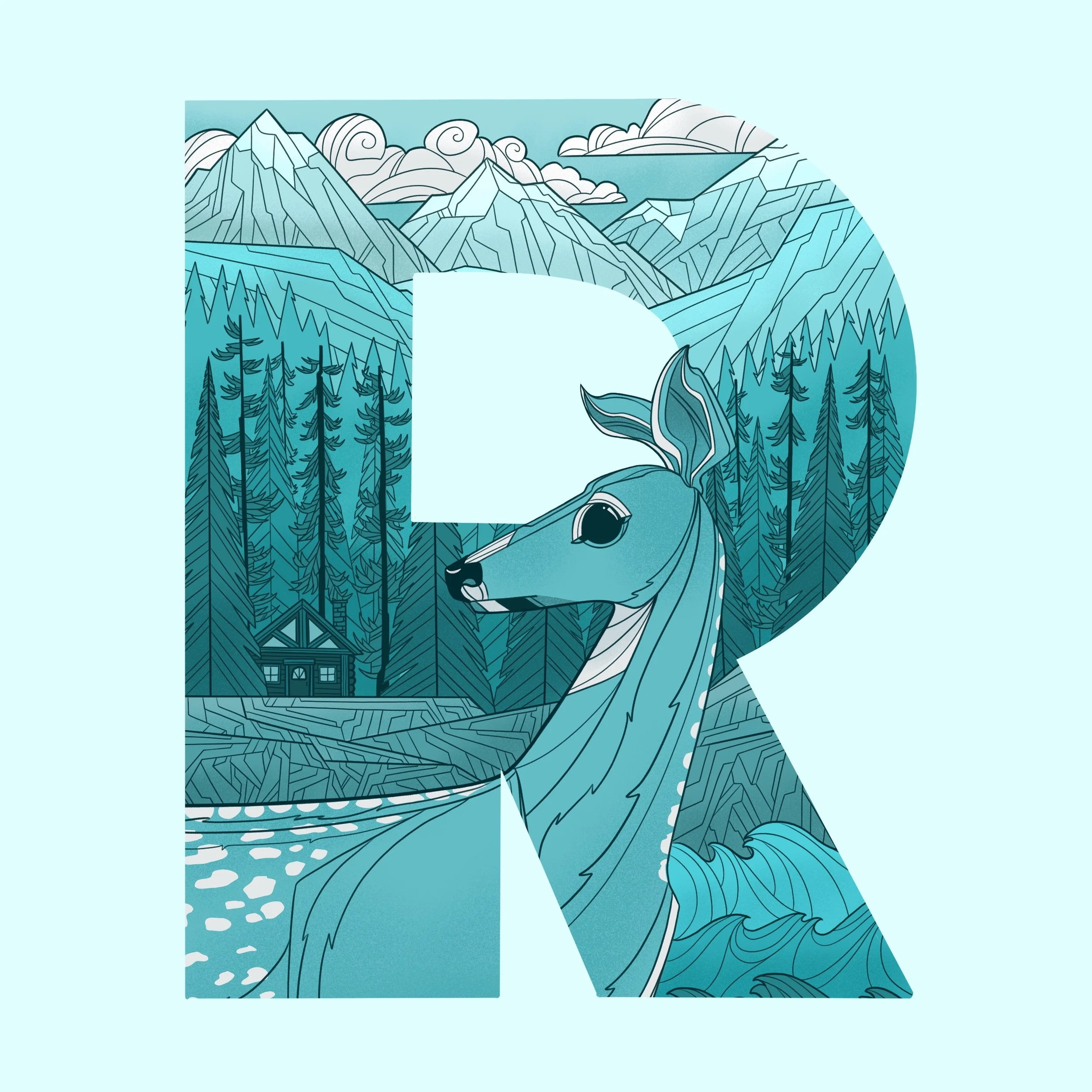 Illustrated Letters — Isle of Lane Illustration