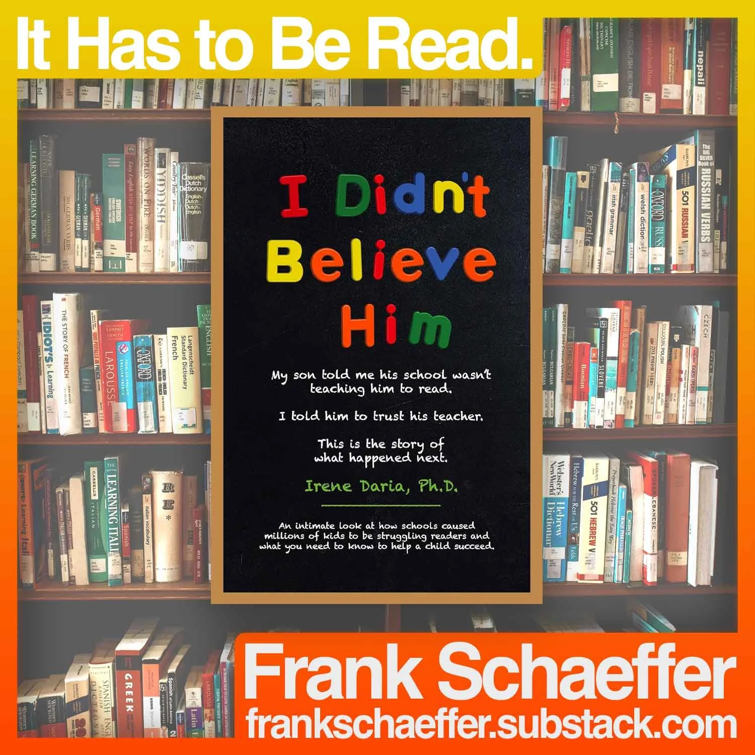 It Has to Be Read. • I Didn't Believe Him by Dr. Irene Daria, PhD — Love, Children, Planet.