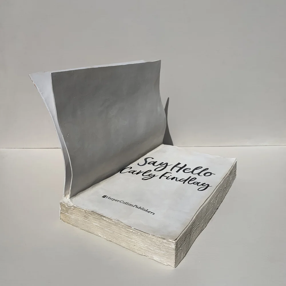 Carly Findlay book sculpture — Kenny Pittock