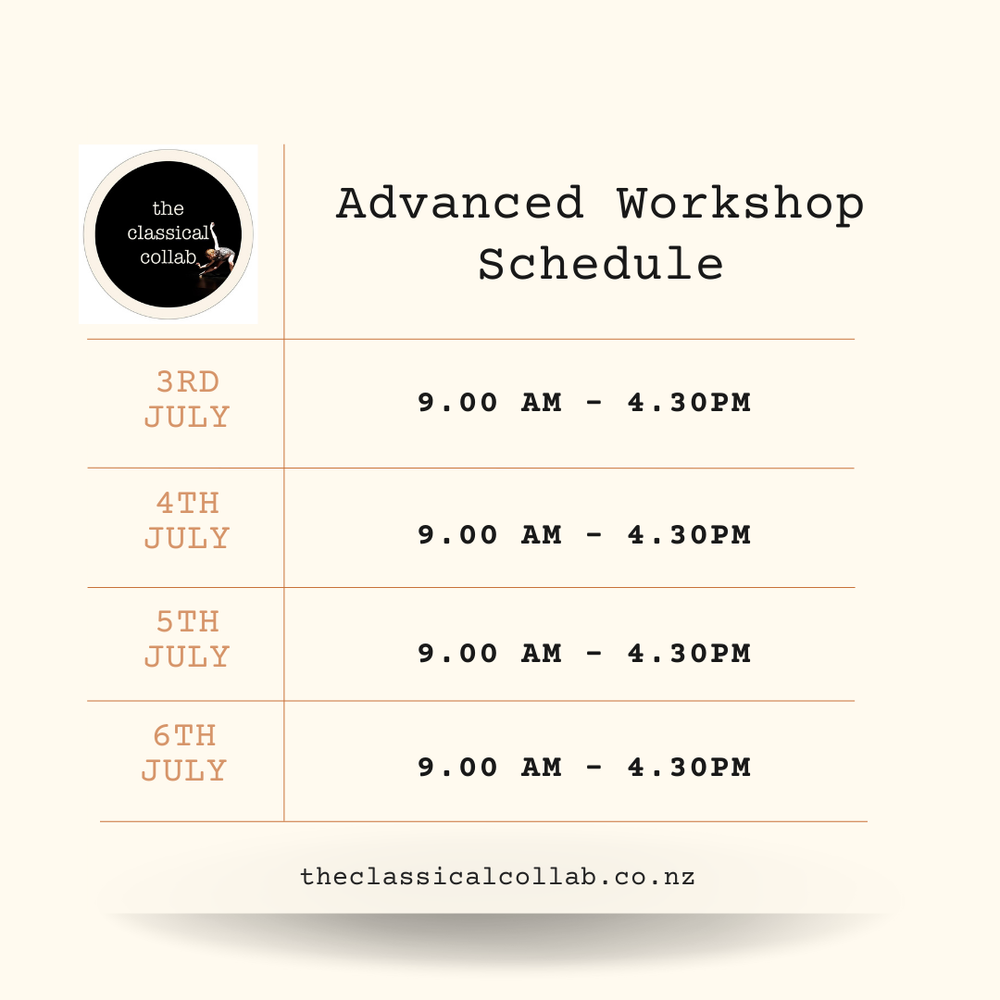 Workshop schedule — The Classical Collab