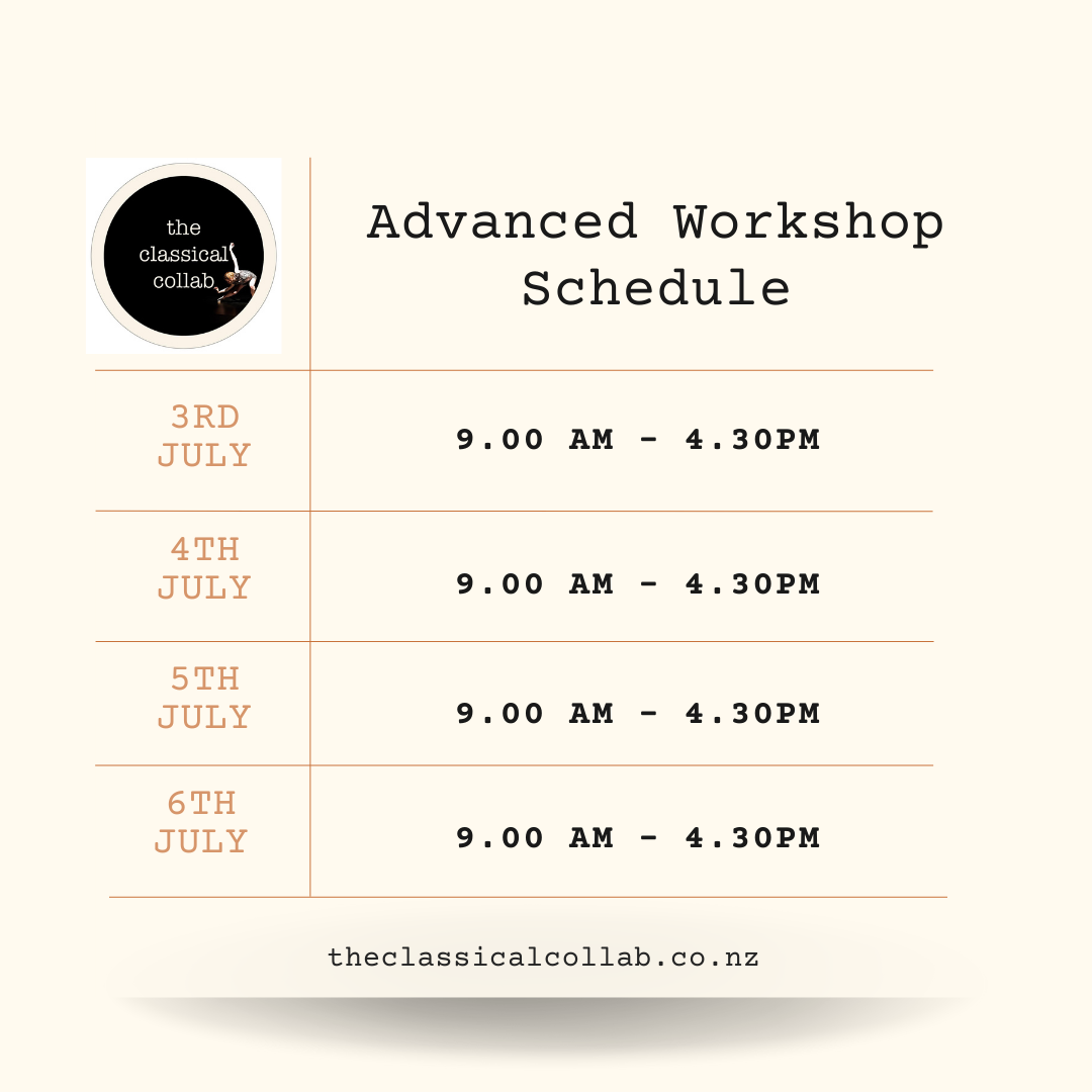 Workshop schedule — The Classical Collab