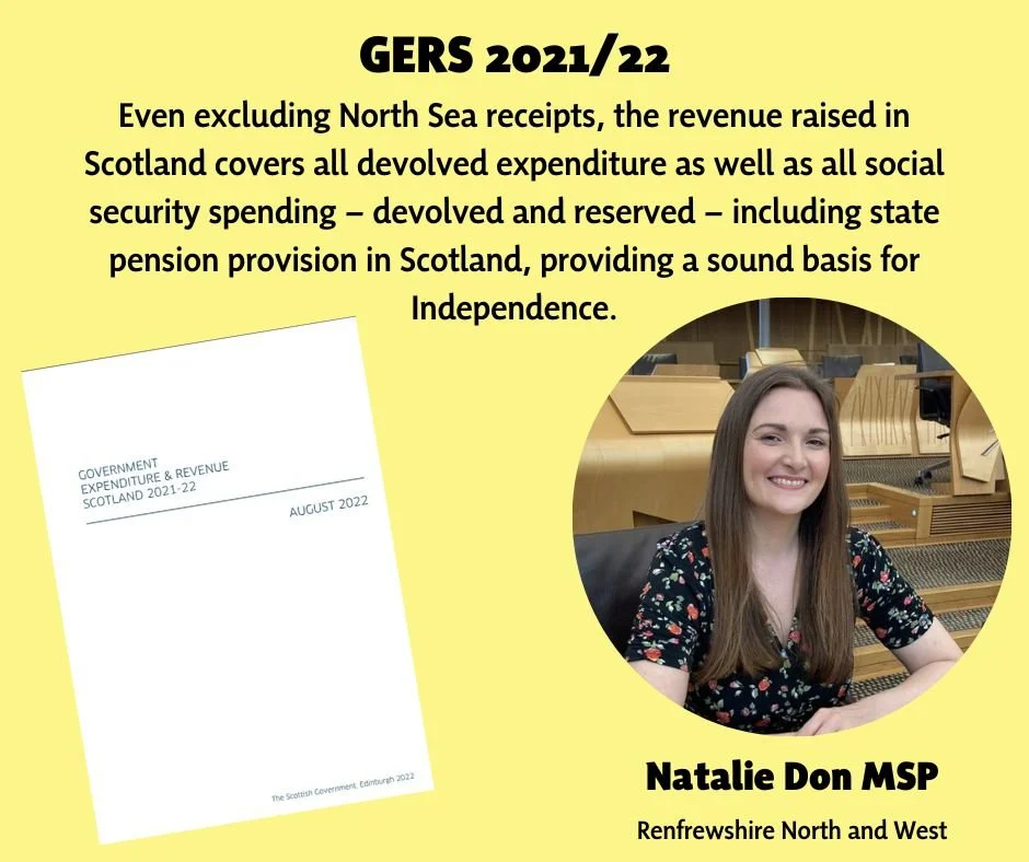 Natalie Don MSP comments on recent GERS 2021/22 report — Natalie Don ...