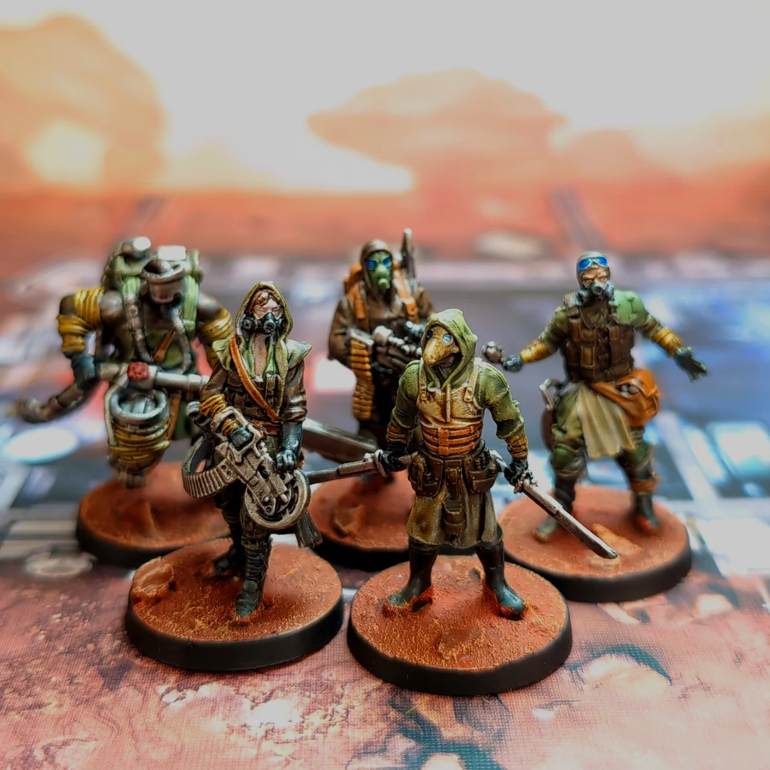 How to paint the Plague Gang for Zombicide Invader — Forgone Miniatures