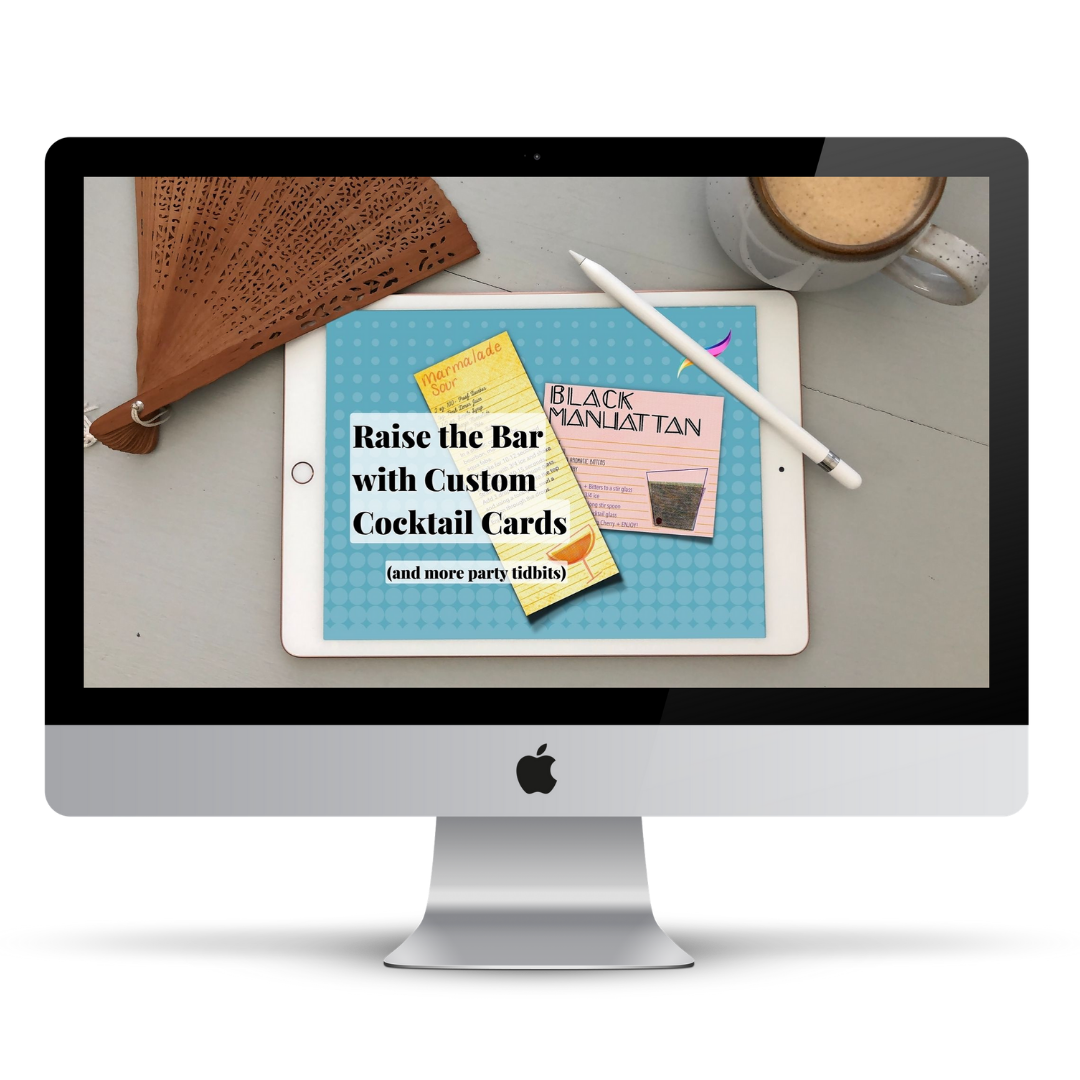 Raise the Bar with Custom Cocktail Cards — Perch Handmade