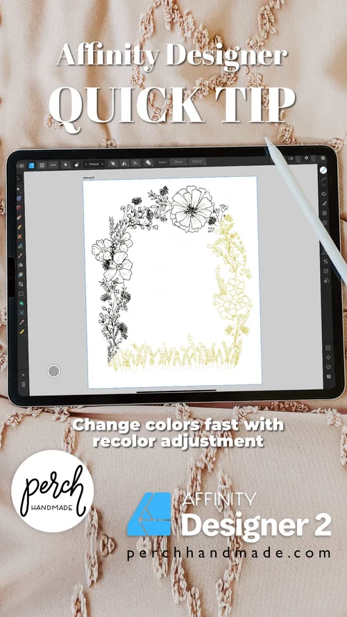 Quick Tip in Affinity Designer: Change Color with Recolor Adjustment on ...