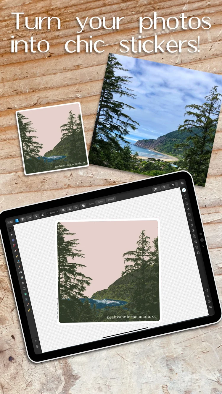 Transform Your Favorite Landscapes into Chic Stickers with Procreate ...