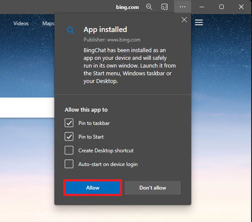 How To Run Bing's Chat GPT 4.0 As Windows App — Tech How