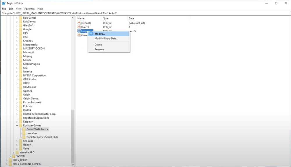 How To Change In-Game Language For Grand Theft Auto 5 On The Epic Games ...