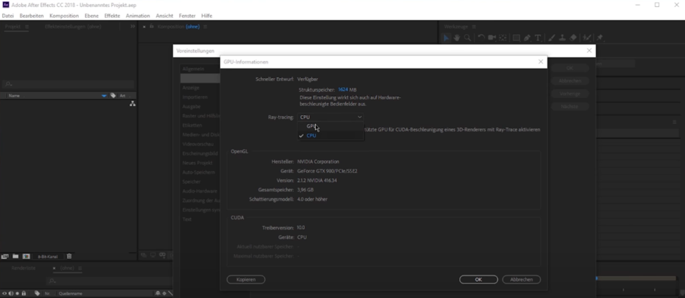 After Effects - How To Enable GPU Acceleration — Tech How