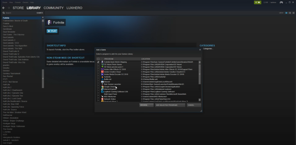 The Perfect Pair: A Comprehensive Guide to Adding Fortnite to Steam ...