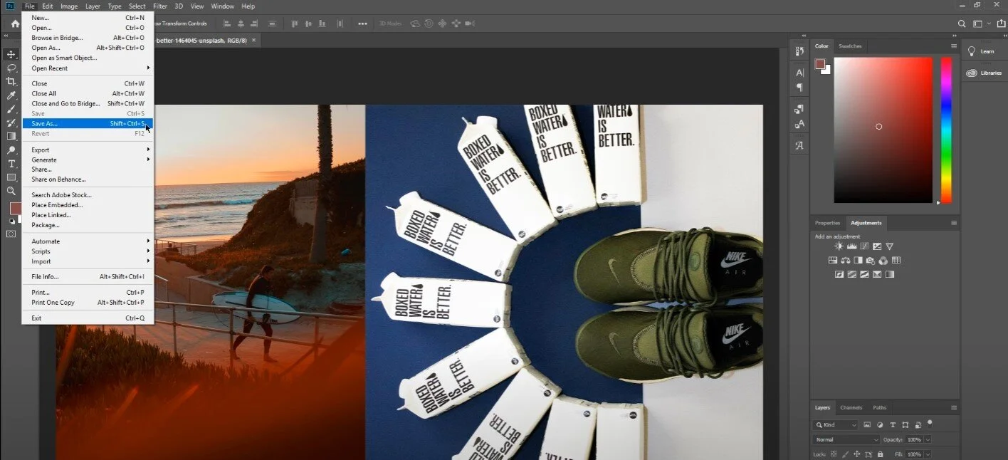 Photoshop CC - How to Save As PDF - Export File as PDF — Tech How