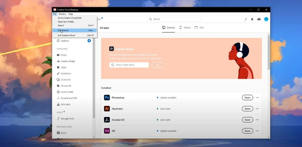 Adobe CC - How To Disable Automatic Updates — Tech How