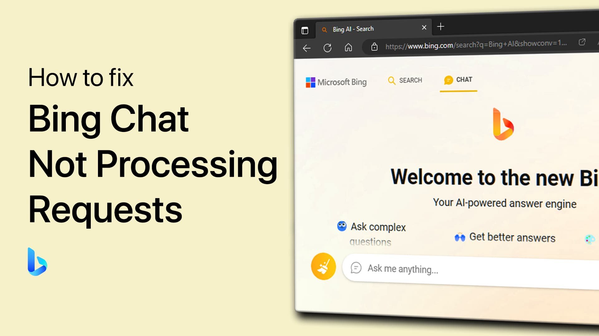 Fix Bing Chat Not Processing Requests or Showing Error — Tech How Fix Bing Chat Not Processing Requests or Showing Error — Tech How
