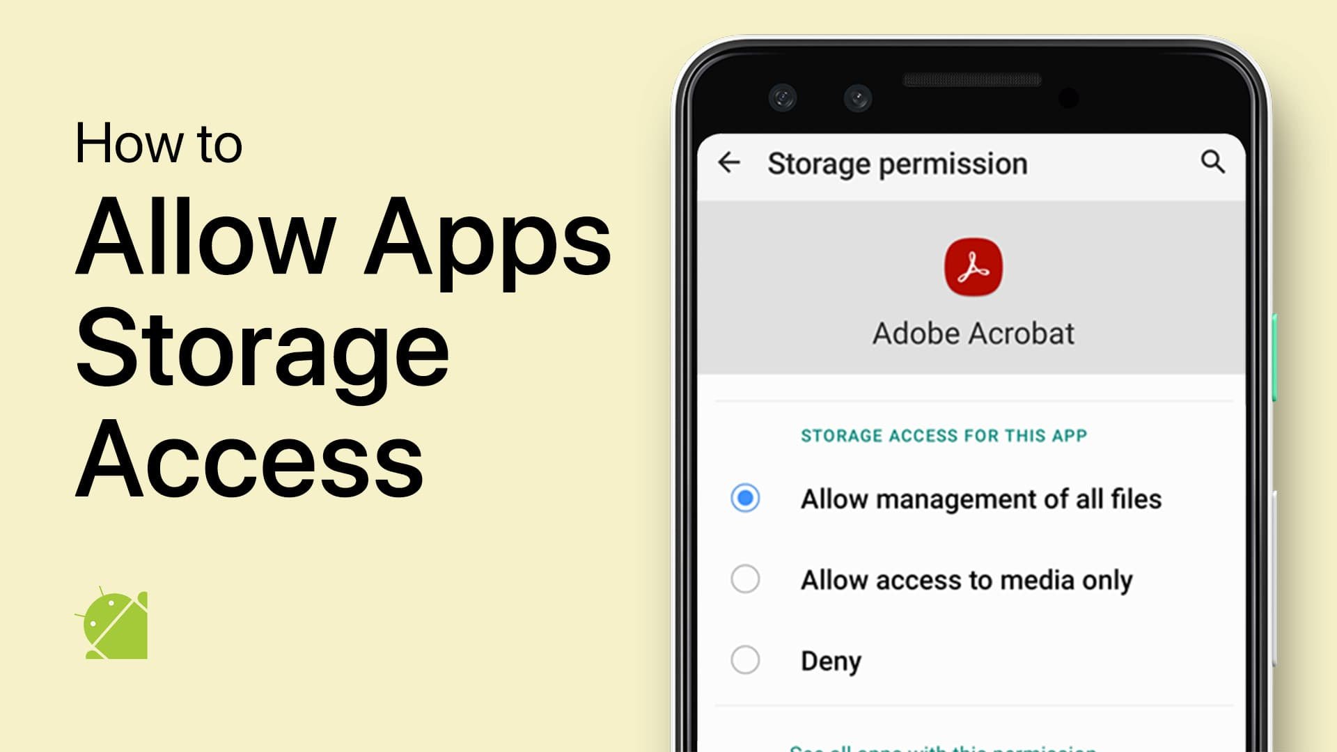 How To Allow Apps To Access Storage on Android Device — Tech How How To Allow Apps To Access Storage on Android Device — Tech How