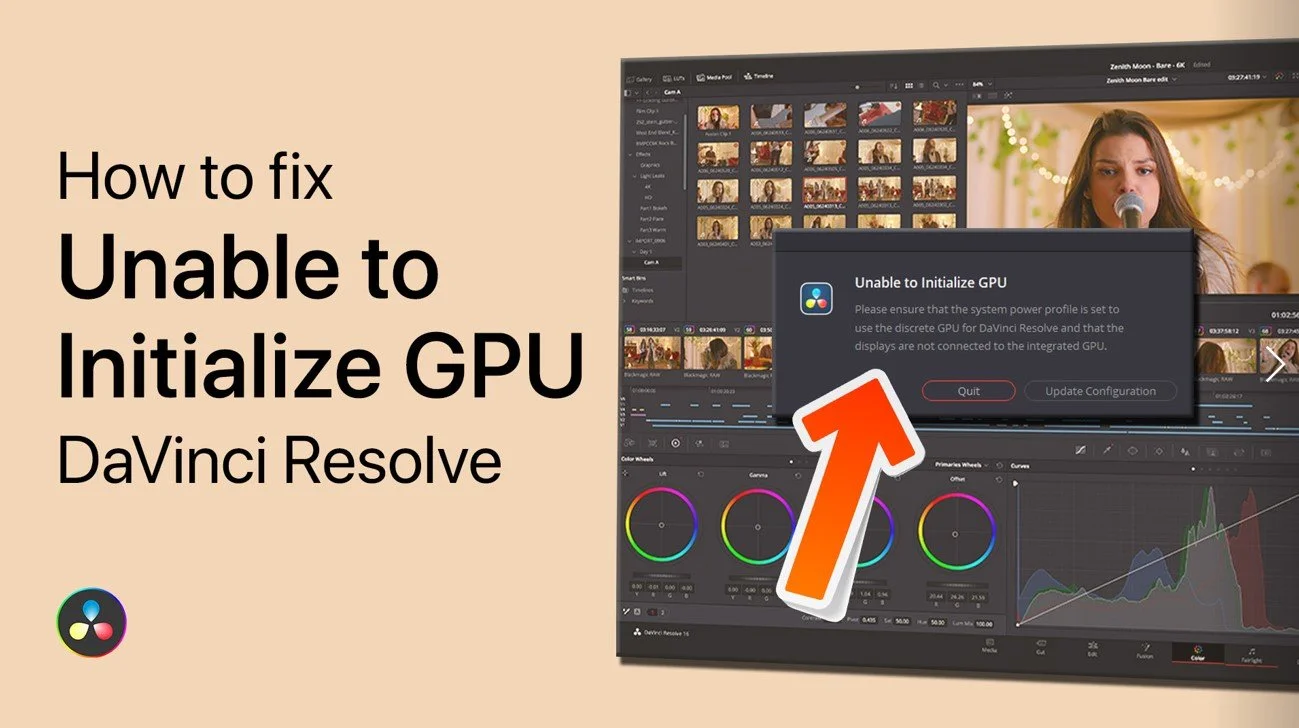How To Fix Unable to Initialize GPU in DaVinci Resolve 18 — Tech How