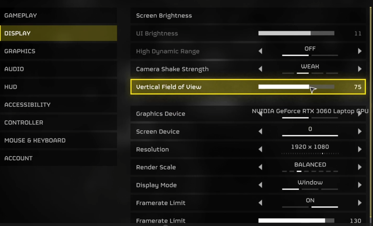 Graphics Settings Pc