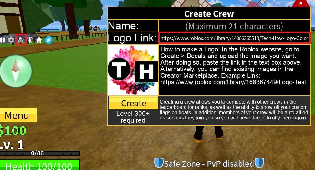 How To Create A Crew Logo In Blox Fruits Get Decal Link Tech How