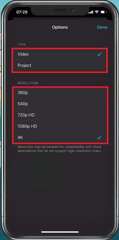 Change Resolution & Frame Rate in iMovie iOS - Guide — Tech How