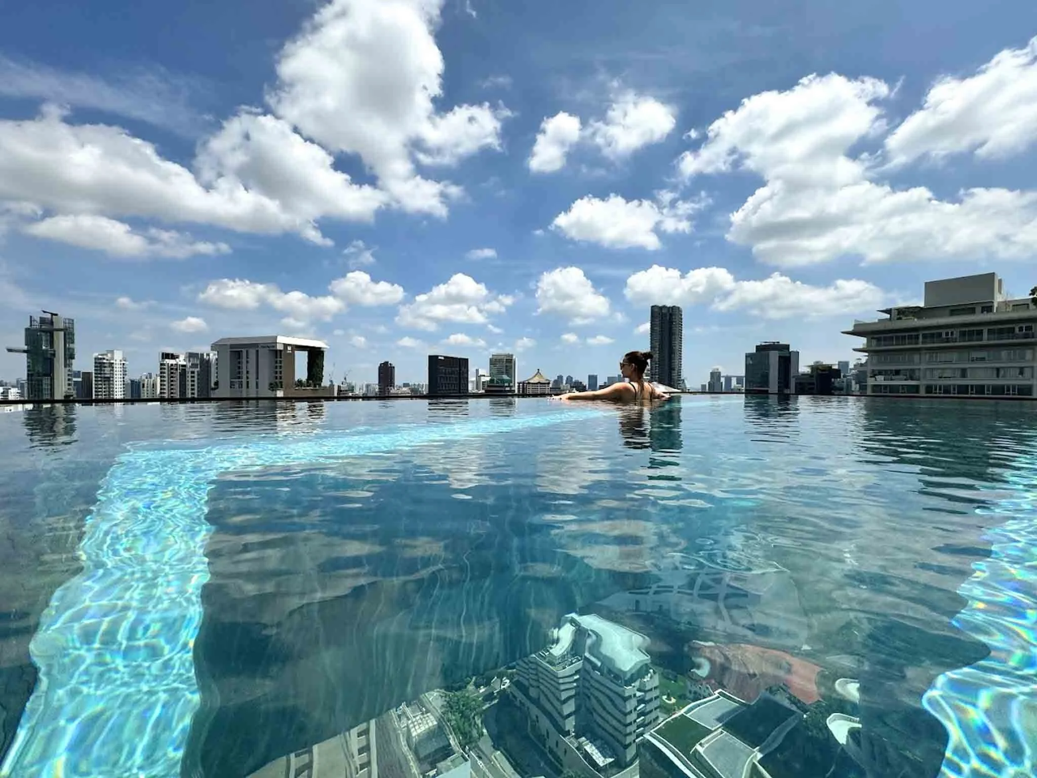 Singapore Hotel Pool Infinity Pool On Roof