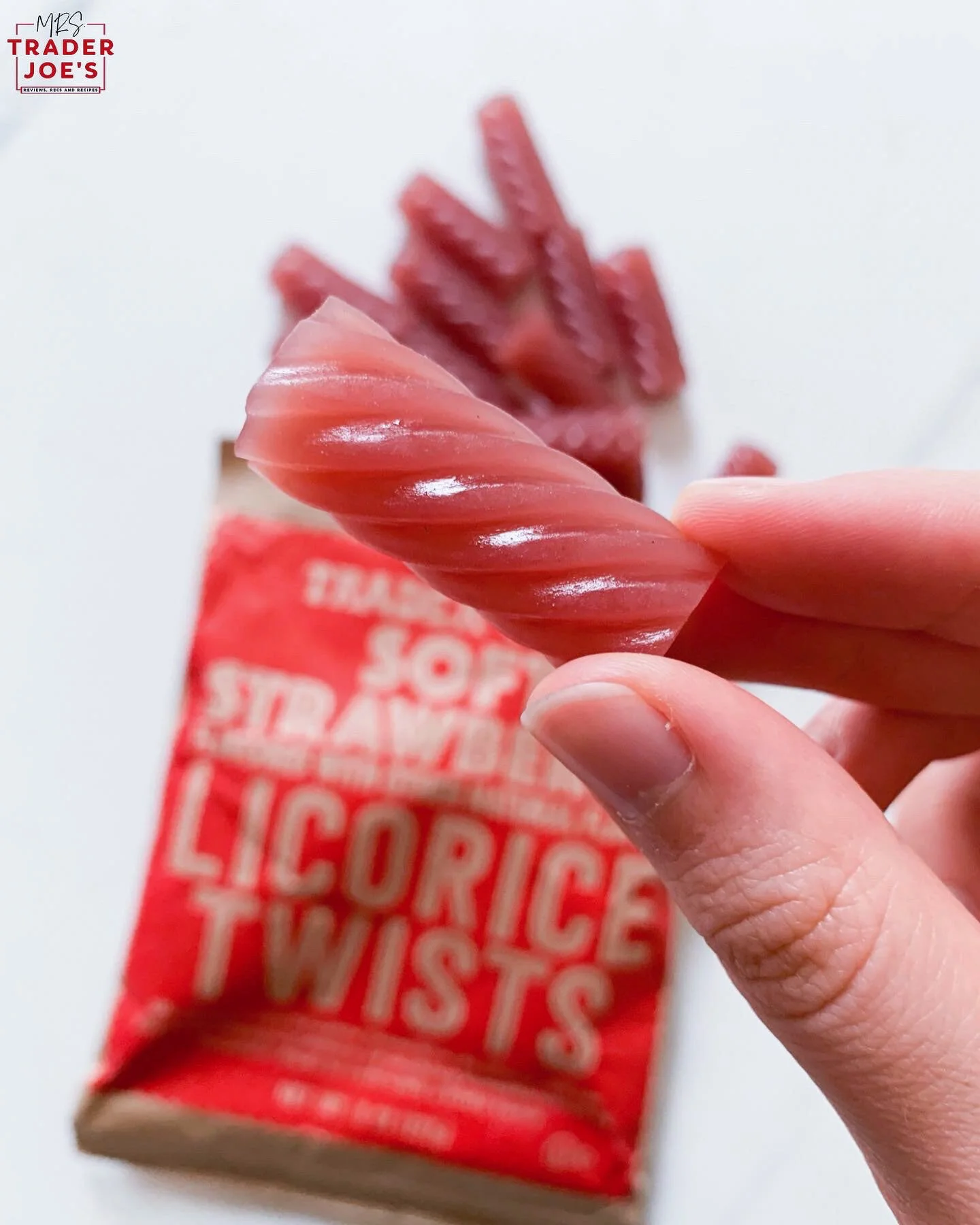 Strawberry Licorice Twists — Mrs. Trader Joe's