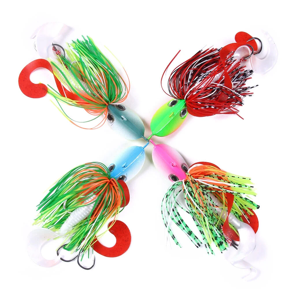 Crazy Skirted Jig Heads with 3 Hooks — Wright Adventure Shop