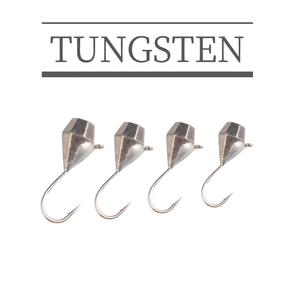 10 Unpainted Tungsten Maggot Ice Fishing Jigs — Wright Adventure Shop