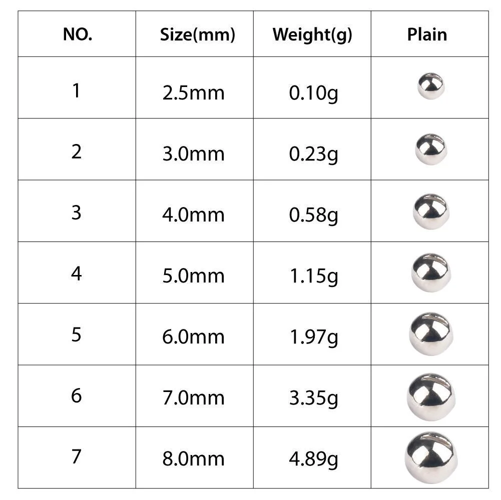 25 Tungsten Unpainted Ant Beads 3mm 4mm 5mm 6mm — Wright Adventure Shop