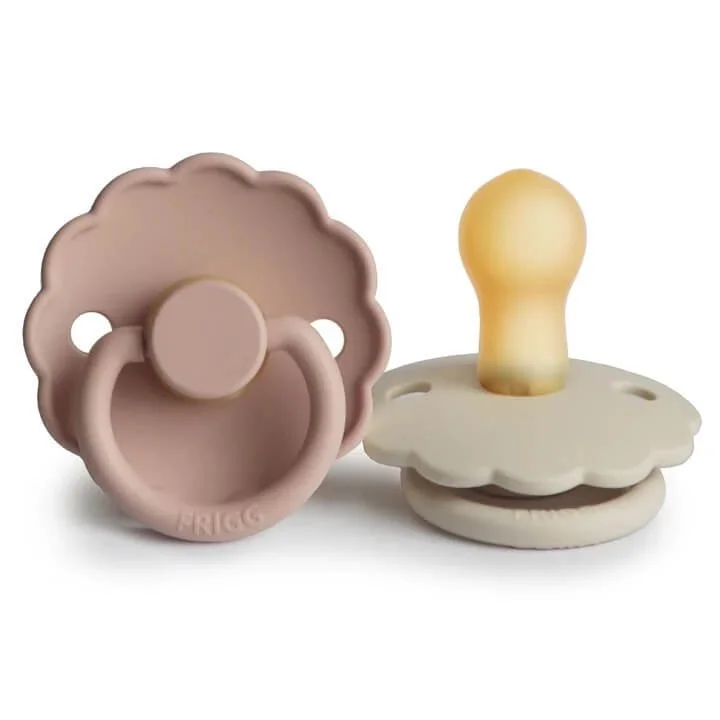 Frigg Natural Rubber Pacifier - Daisy Cream / Blush — Jake + Co