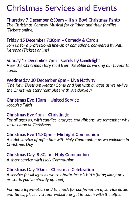 Christmas — Church on the Heath Fleet Elvetham Heath Hampshire