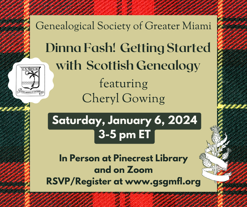 Genealogical Society of Greater Miami, Inc.