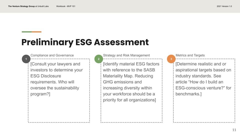 Preliminary Esg Assessment Unbuilt Labs The Global Think Tank Ecosystem