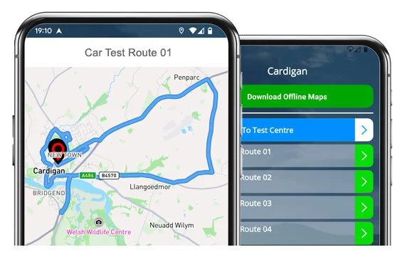 Cardigan Driving Test Routes - 14+ REAL Routes