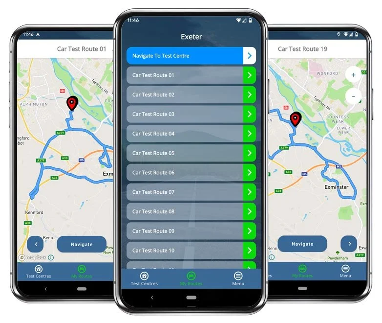 Exeter Driving Test Routes App - Practice REAL Routes
