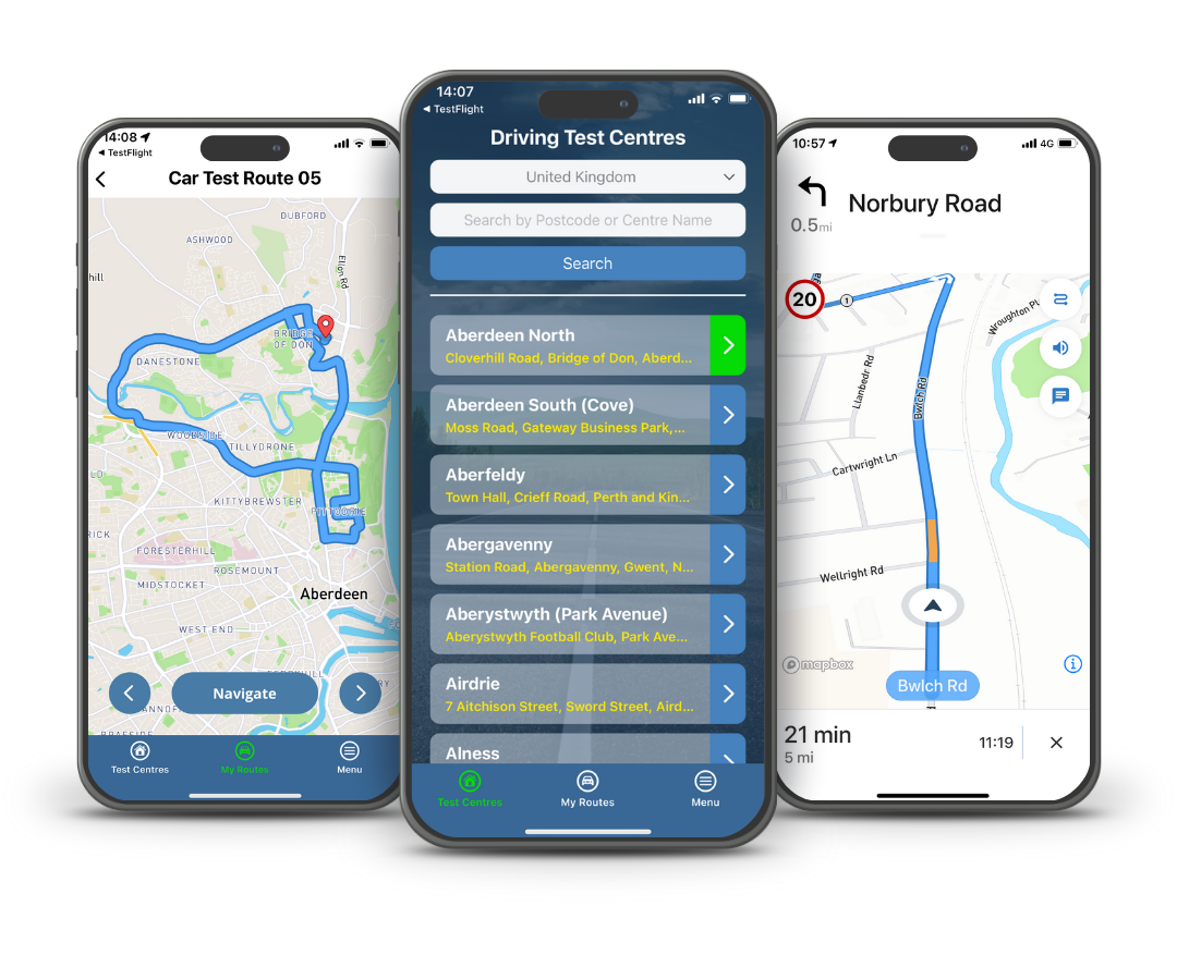 TomTom | Garmin | Driving Test Routes