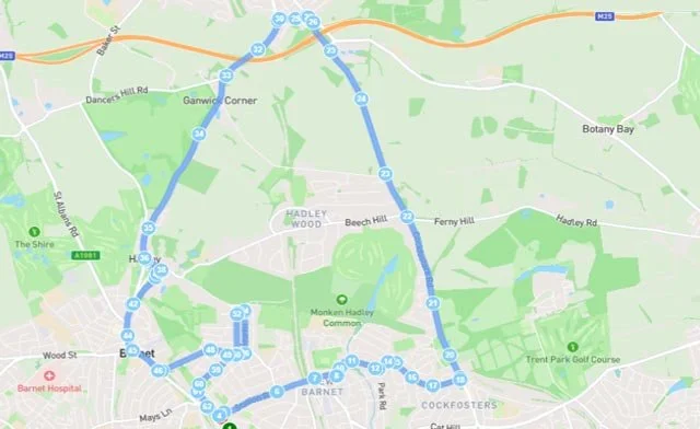 Barnet Driving Test Routes - 13 Current Routes