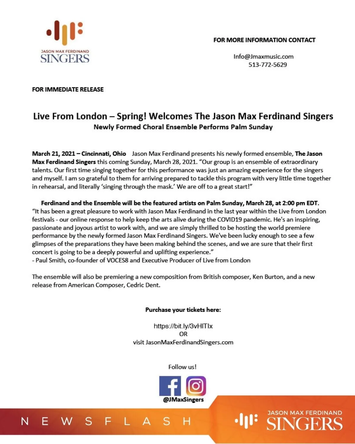 Jason Max Ferdinand Singers