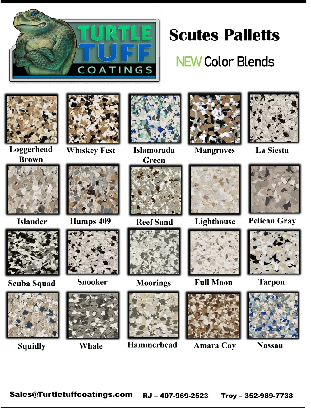 Find Your Perfect Palette with Our Extensive Color Chart | Turtle Tuff ...