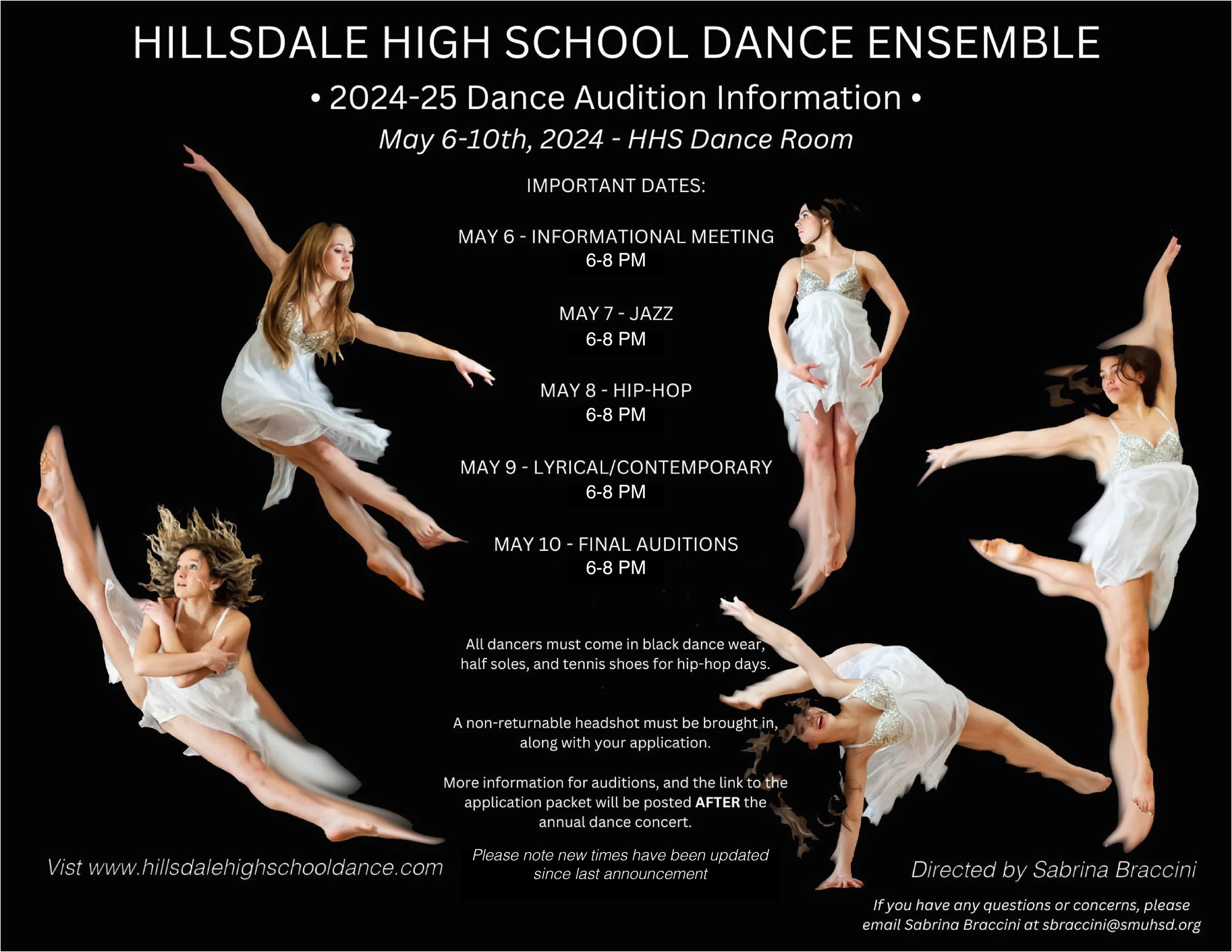 Audition Information — Hillsdale High School Dance