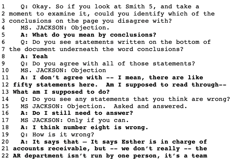 Depositions — Unpredictable