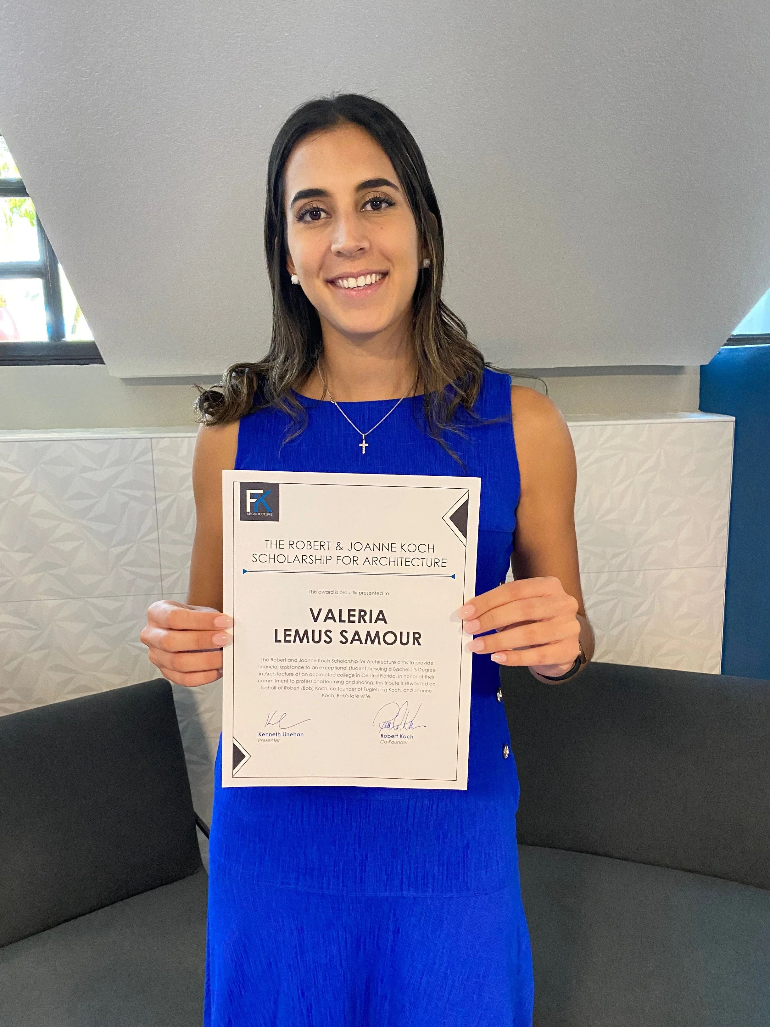 Valeria Lemus Samour Awarded First Robert and Joanna Koch Scholarship ...