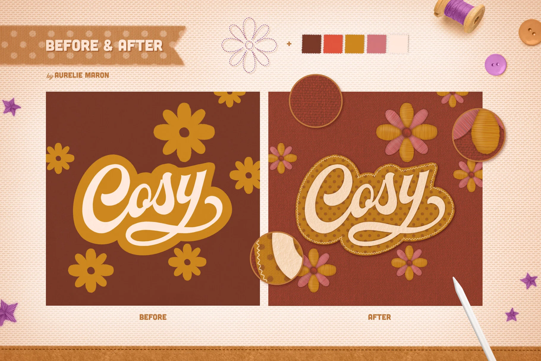 Nostalgia Lettering Toolkit for Procreate — Aurelie Maron