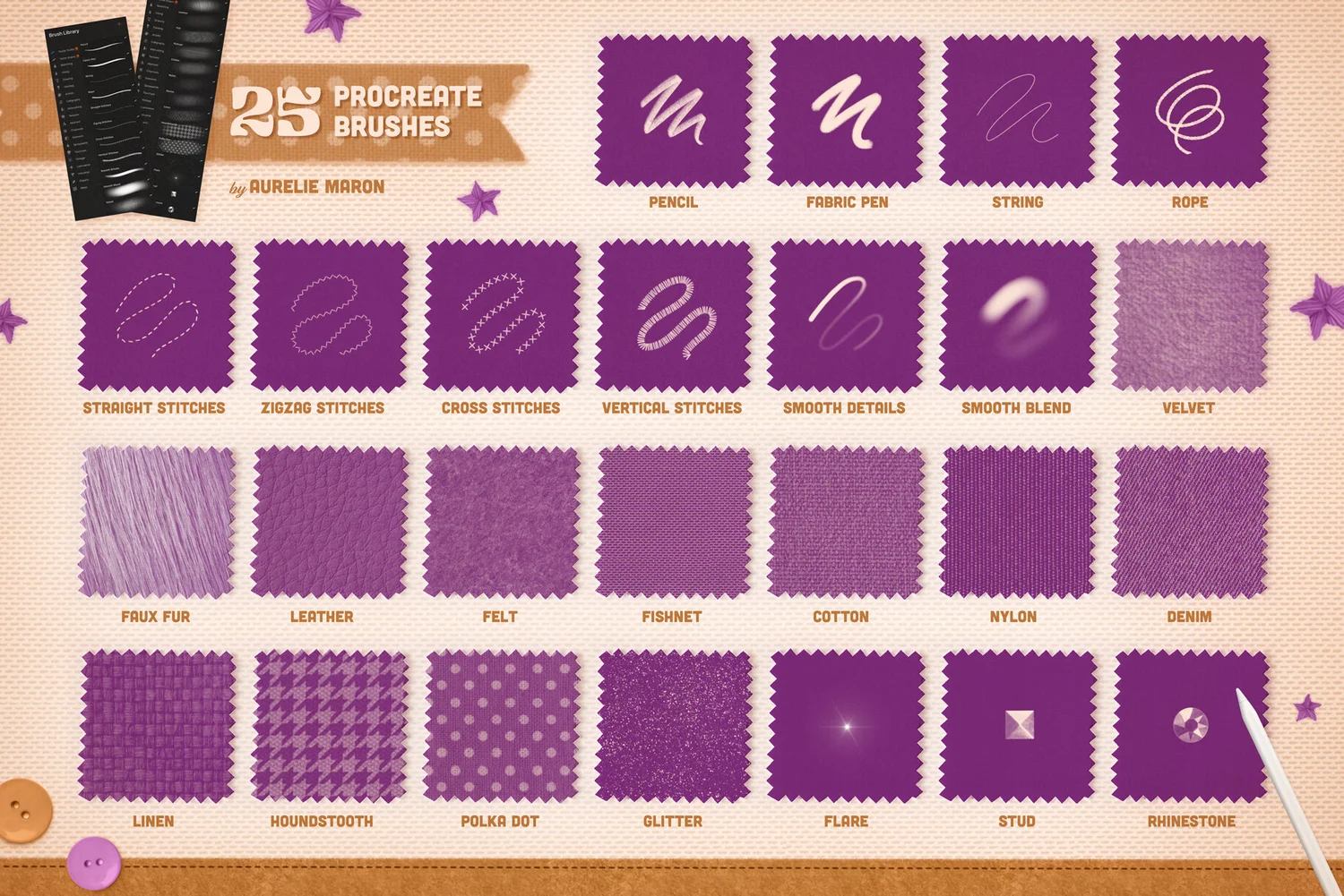 Nostalgia Lettering Toolkit for Procreate — Aurelie Maron