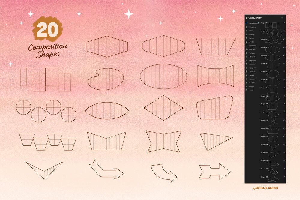 Vintage Lettering Toolkit for Procreate — Aurelie Maron